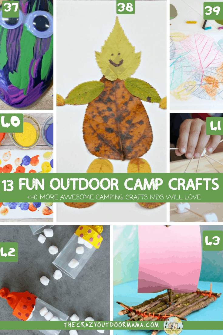 51 Funnest Camping Crafts for Kids of All Ages! – The Crazy Outdoor Mama