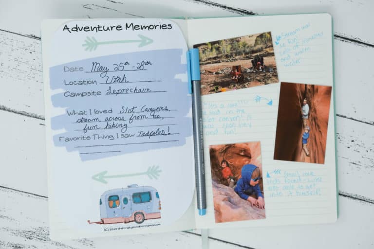 DIY Camping Travel Journal [Free PDF Printable Templates!] – The Crazy ...