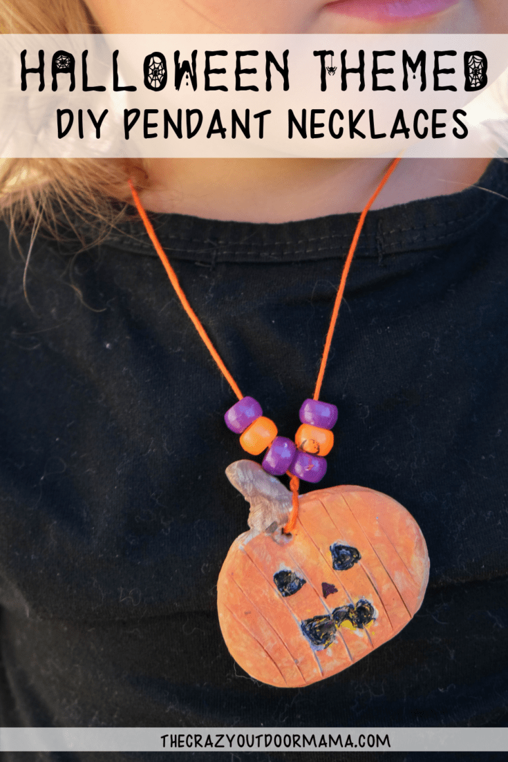 DIY Cheap Halloween Necklace Craft For Kids (So cute you'll want to ...