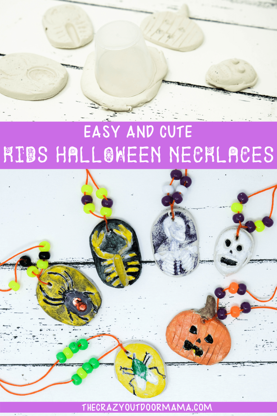 DIY Cheap Halloween Necklace Craft For Kids (So cute you'll want to ...