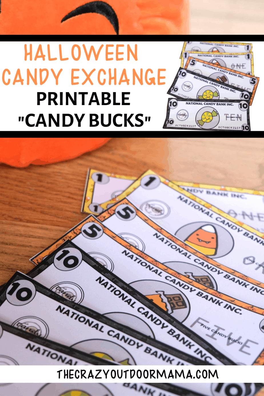 Cute Halloween Candy Exchange Bucks [Printable PDFS] – The Crazy ...