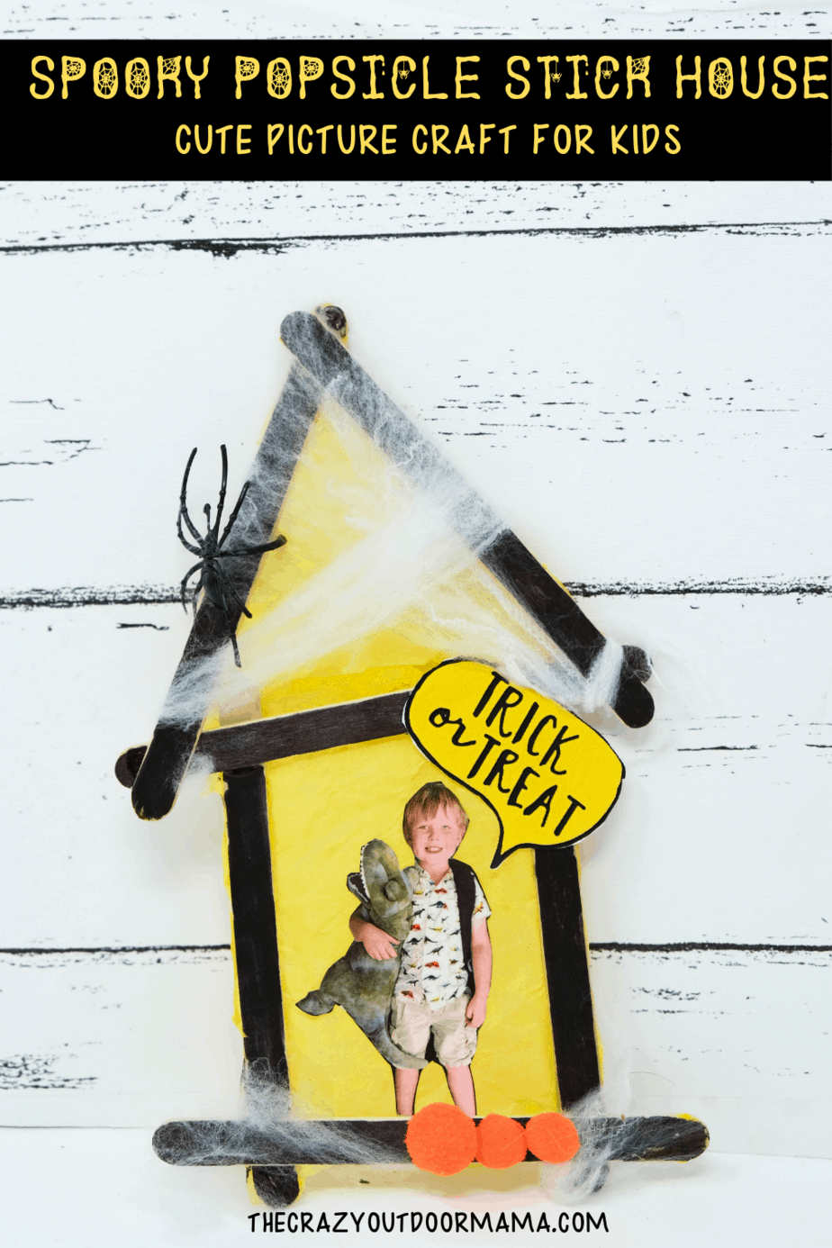 Spooky Halloween Popsicle House Picture Frame Craft For Kids! – The ...
