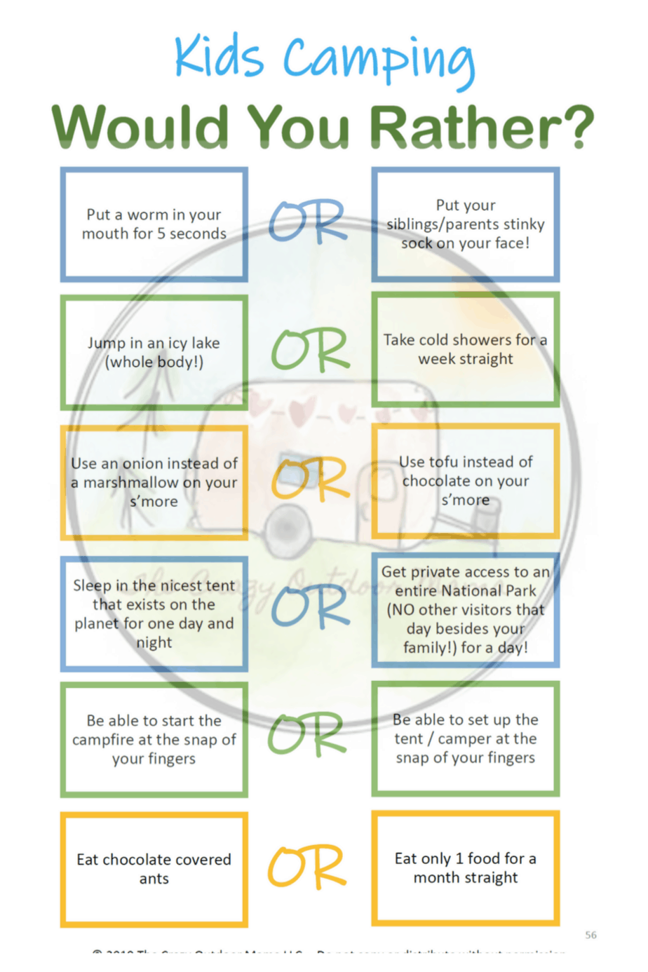 53 Best Camping Games (+ Nighttime Camping Games!) – The Crazy Outdoor Mama