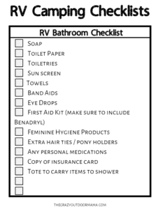 The Ultimate RV Camping Checklists [9 Free Printable RV Checklist PDFs]