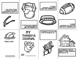 Thankful Activity Journal Printable For Kids! – The Crazy Outdoor Mama