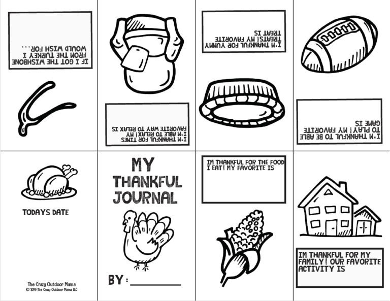 Thankful Activity Journal Printable For Kids! – The Crazy Outdoor Mama