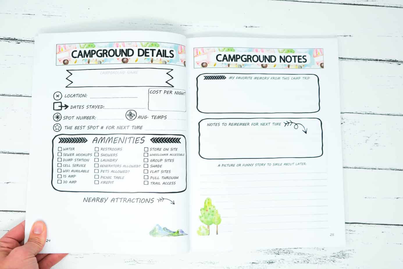 Beautiful Camping Journal Review - 201 Pages, Full Size and all Color ...