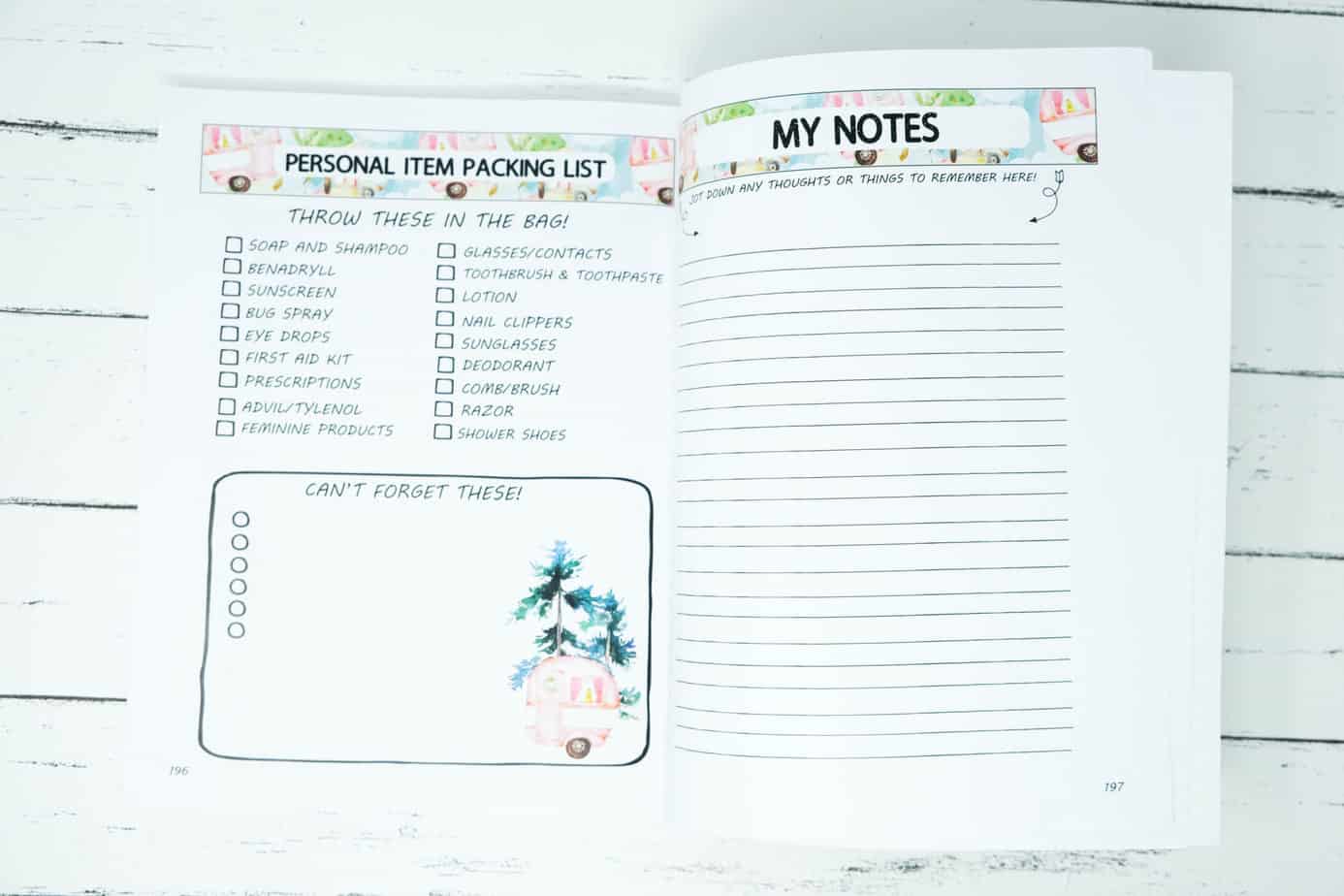 Beautiful Camping Journal Review - 201 Pages, Full Size and all Color ...