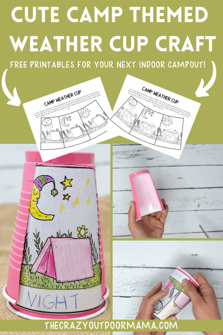 Camping Weather Cup Craft for Kids (turn it to see the weather!) – The ...