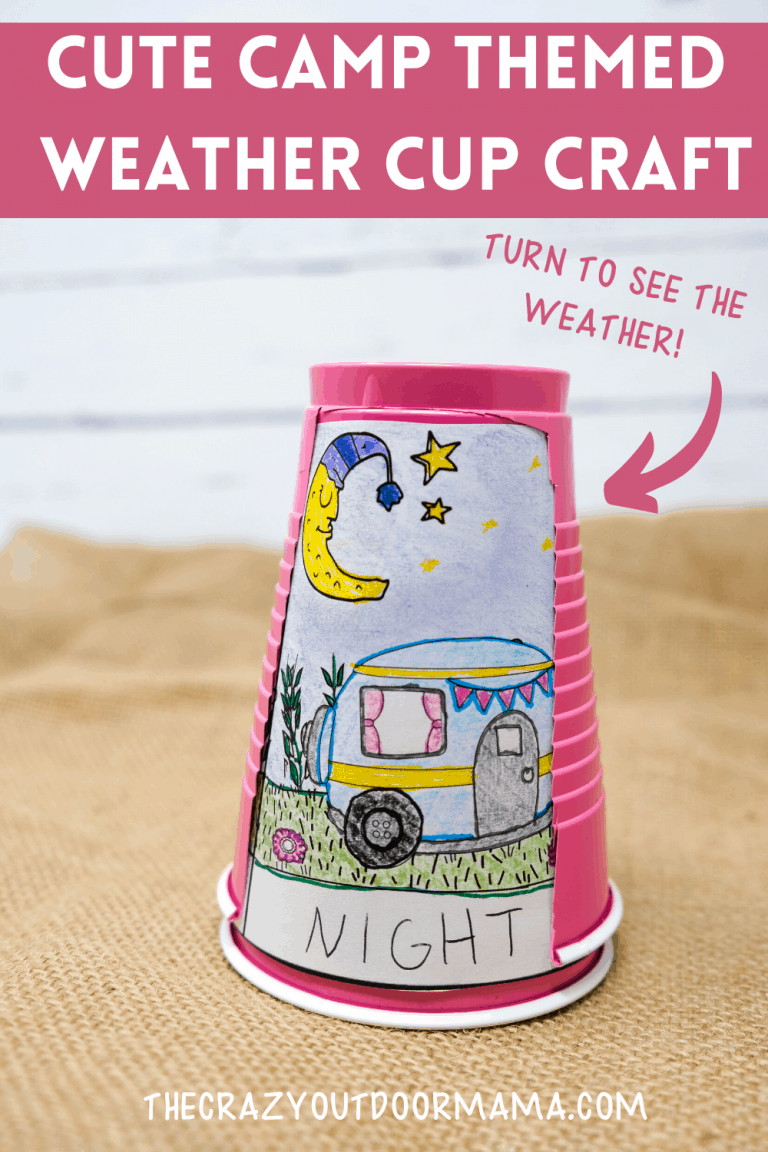 Camping Weather Cup Craft for Kids (turn it to see the weather!) – The ...