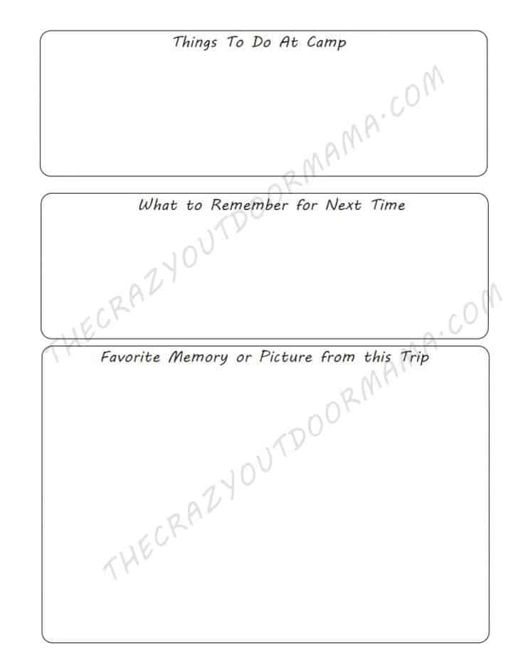 FREE Printable RV Camping Log Pages For Your 3 Ring Binder! – The Crazy ...