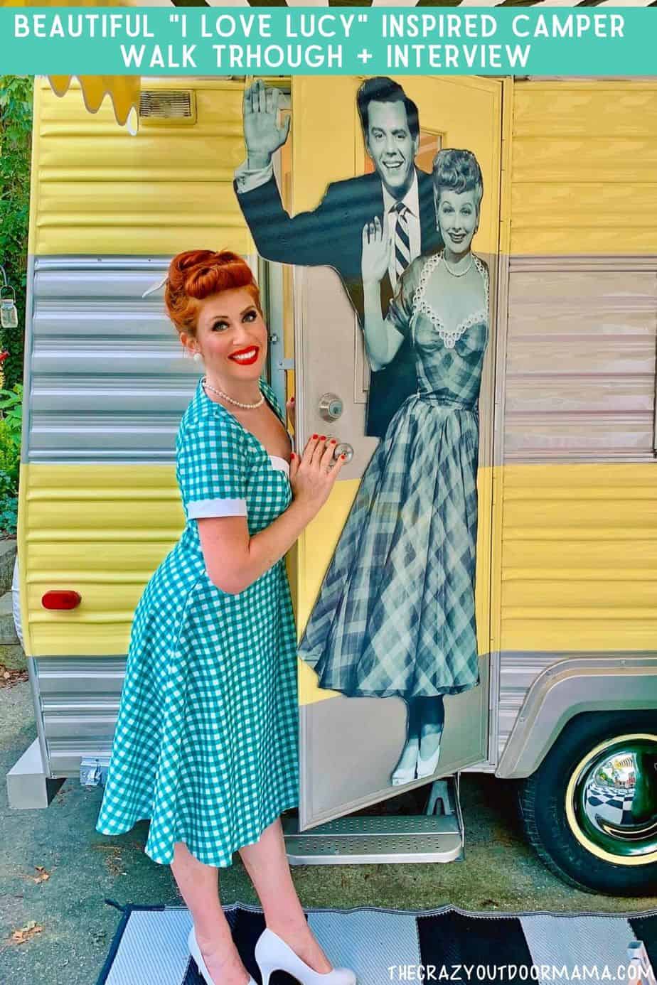 The Most BEAUTIFUL I Love Lucy Themed Camper Renovation Walkthrough ...