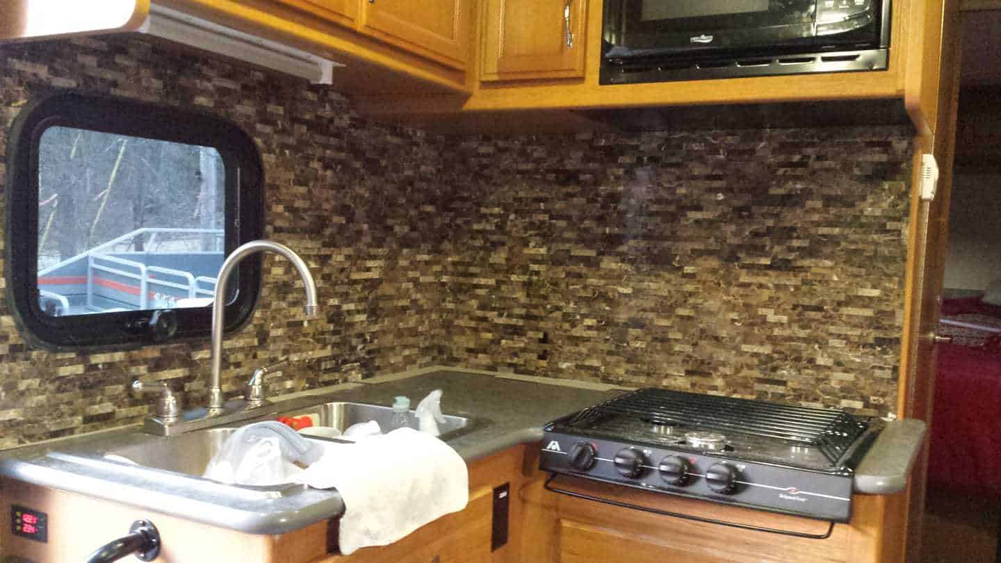 17 Peel and Stick Kitchen RV Backsplash Ideas! – The Crazy Outdoor Mama