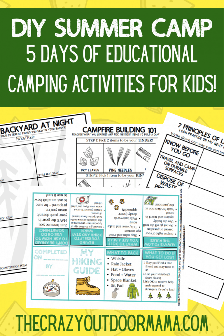 DIY Summer Camp 101 at Home (with printable lesson plans!) – The Crazy ...