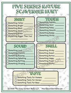 4 FREE Nature Scavenger Hunts [Color, Senses, ABC, Traditional] – The ...