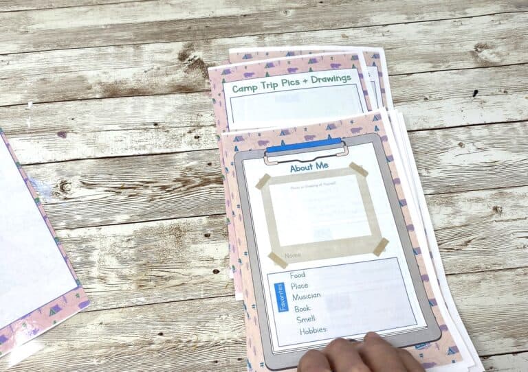 Printable Camping Journal for Kids This Summer! [+DIY Binding ...