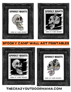 13 SPOOKY Halloween Camping Wall Art Printables [3 Free PDFs]! – The ...