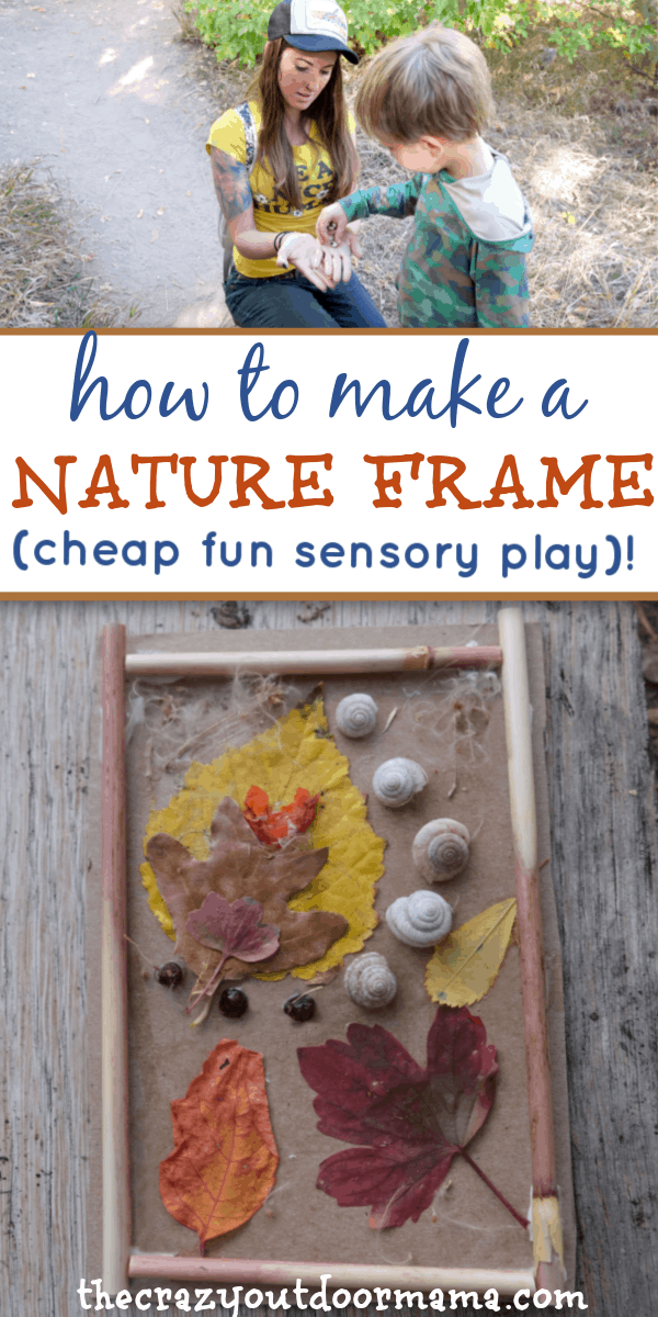 Nature frame impressions craft (fun sensory and creative activity ...