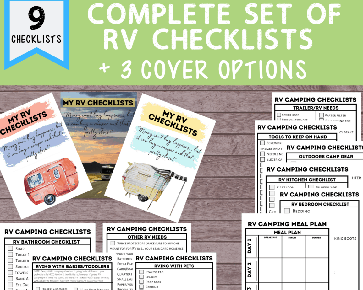 The Ultimate RV Camping Checklists [9 Free Printable RV Checklist PDFs]