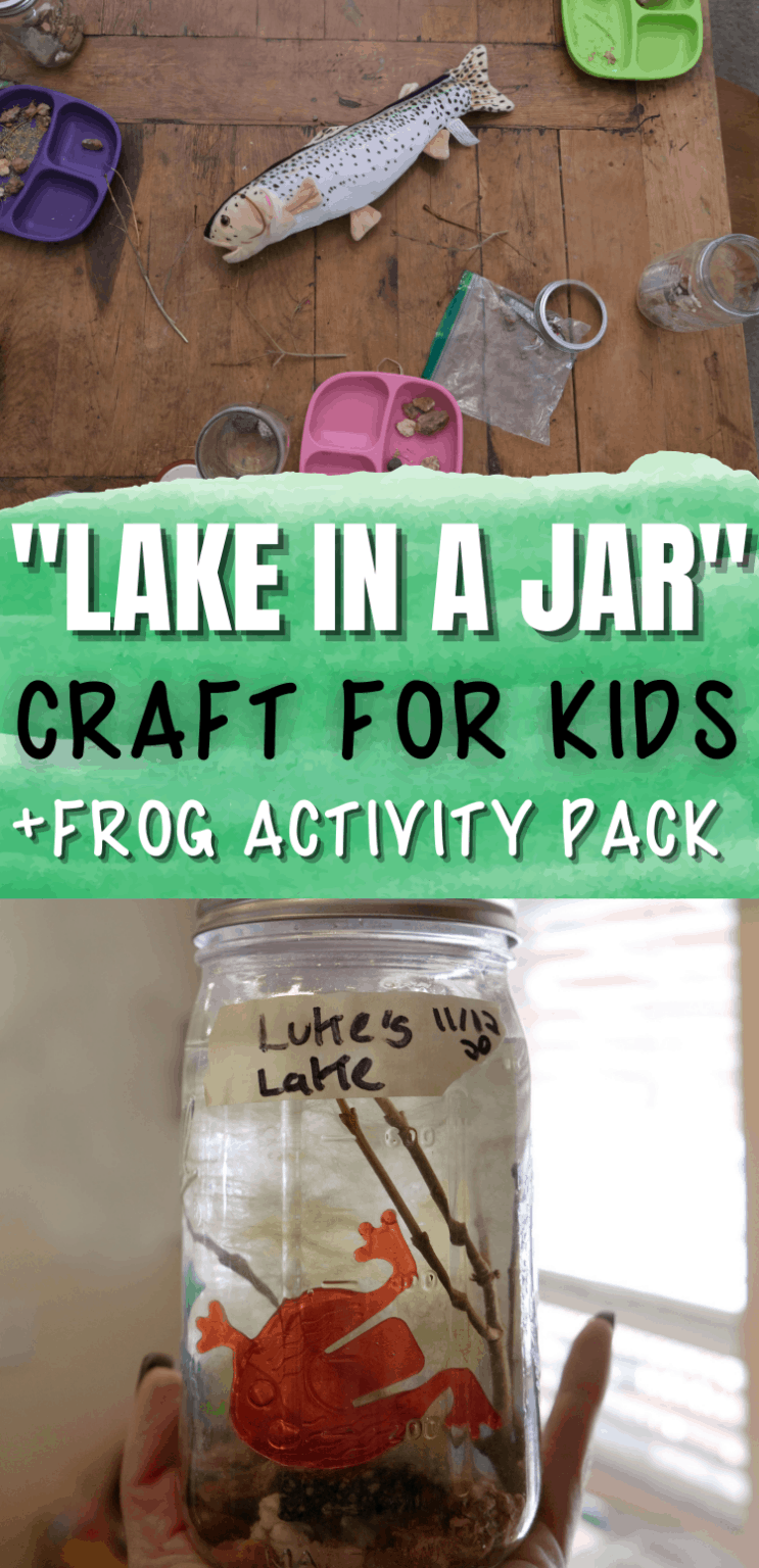 "Pond in a Jar" Pond/Lake Craft + Printable Frog Life Cycle Activity ...