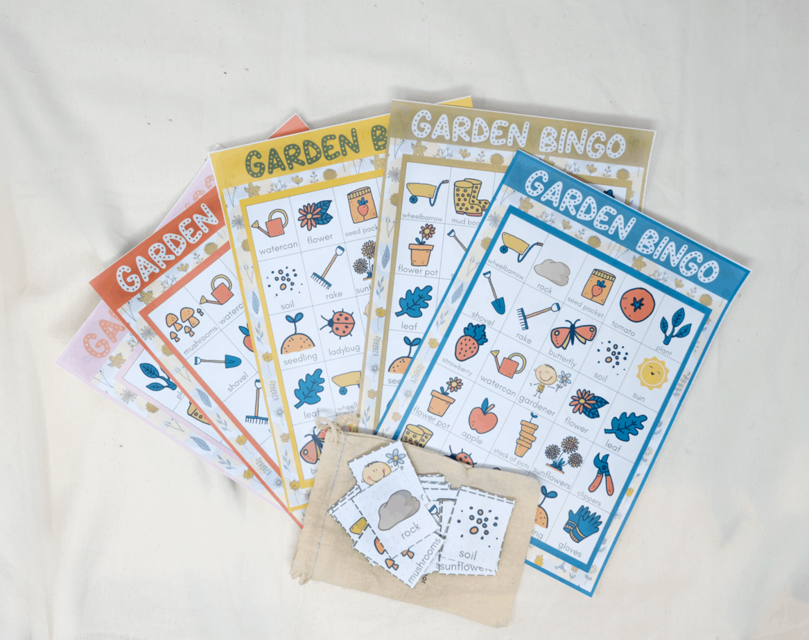 Fun + CUTE Garden BINGO for kids (10 Boards + Calling Cards) perfect ...