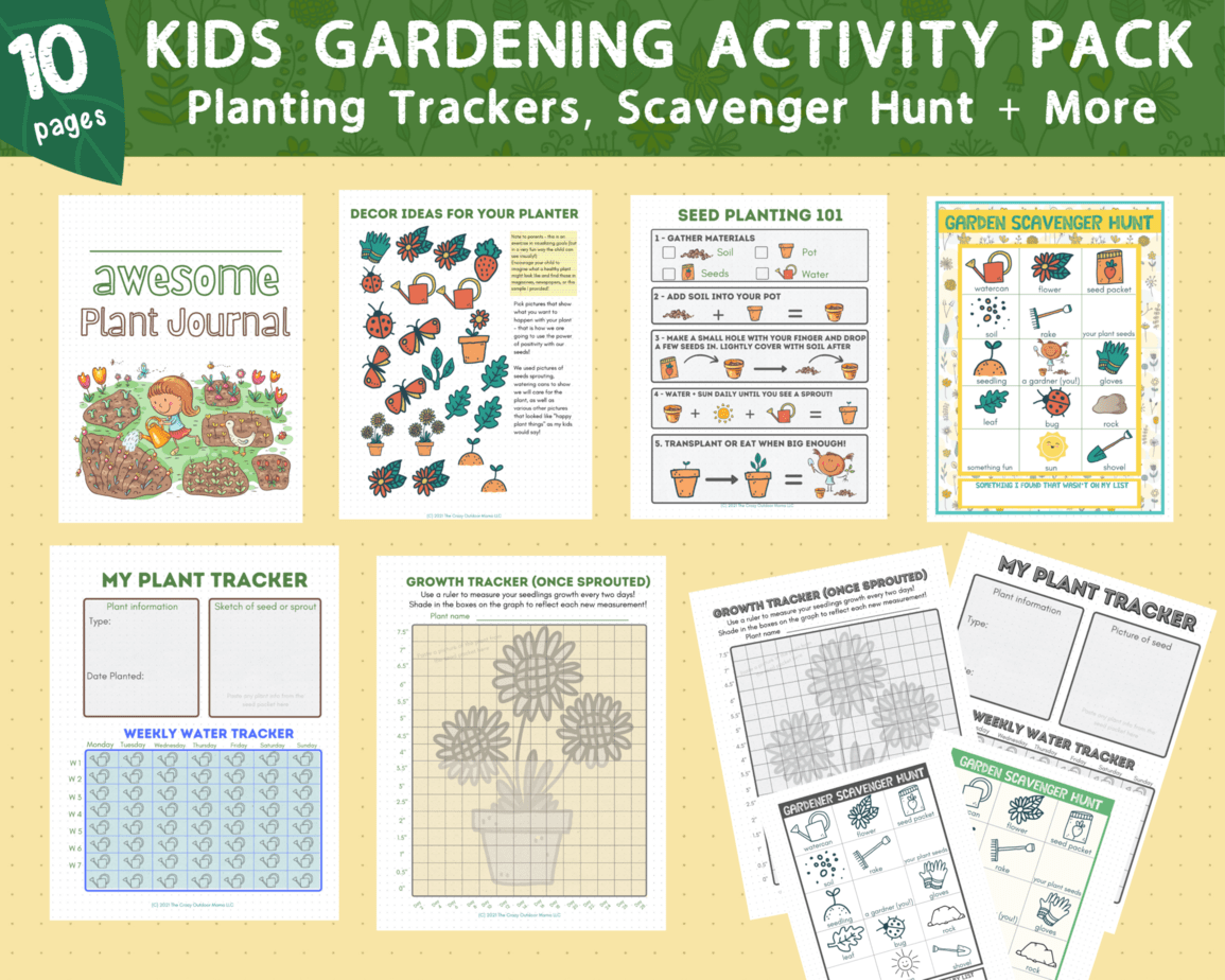 Kids Printable Garden + Planting Activity Pack (PERFECT for spring ...