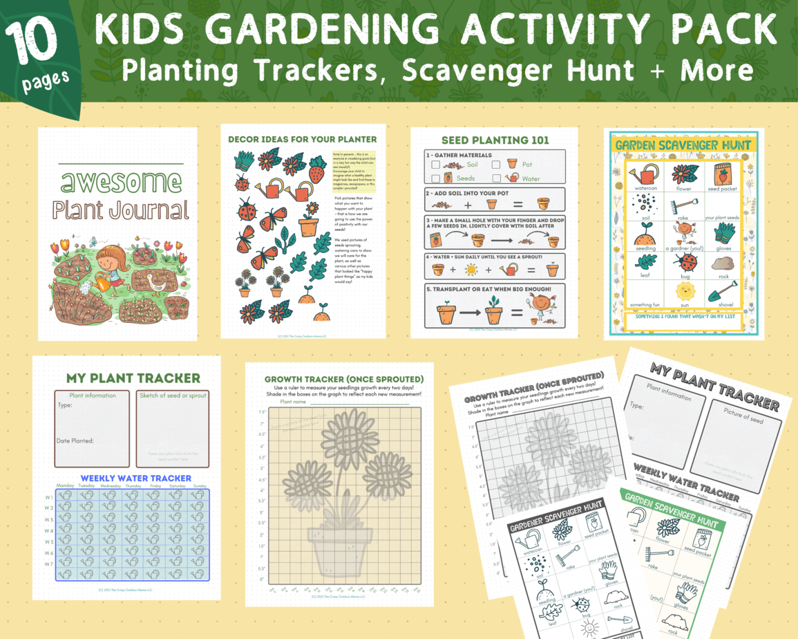 Kids Printable Garden + Planting Activity Pack (PERFECT for spring ...