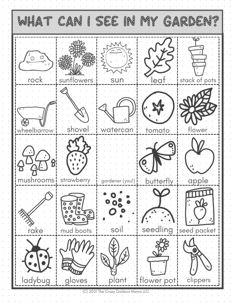 Fun + CUTE Garden BINGO for kids (10 Boards + Calling Cards) perfect ...