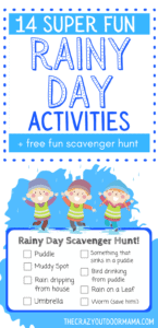 14 Fun OUTDOOR Rainy Day Play Activities for Kids (Toddlers Too ...