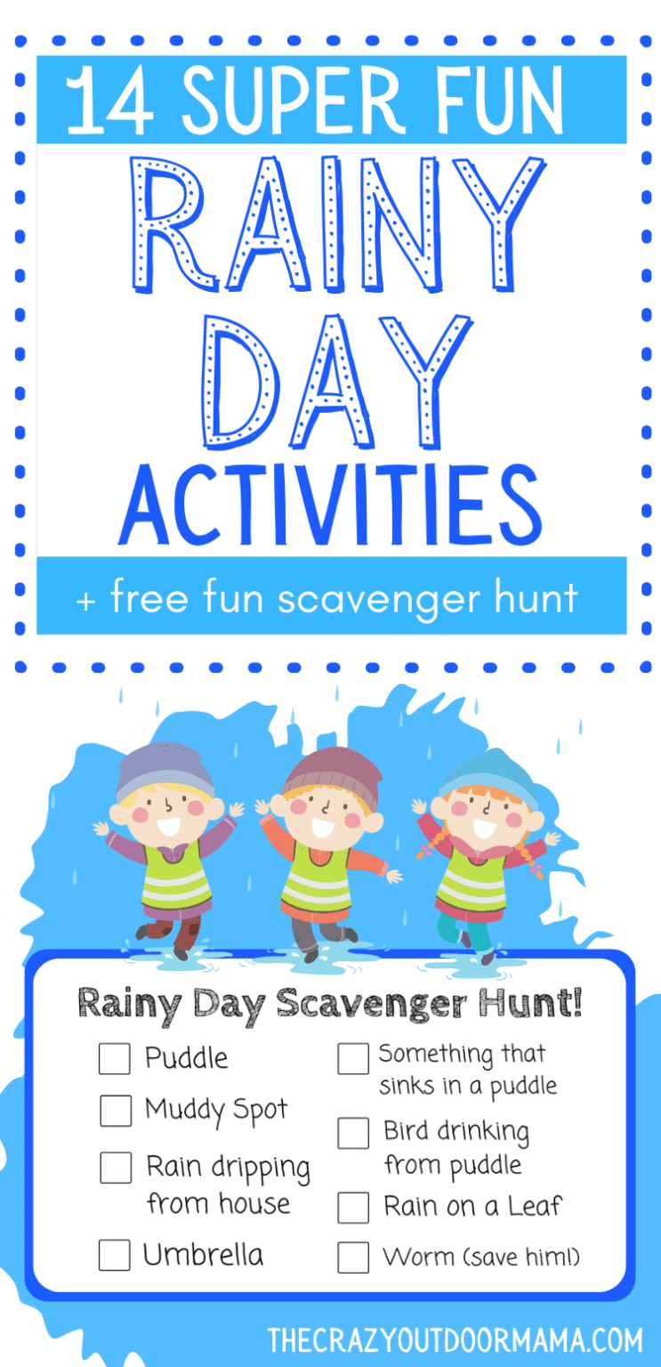 14 Fun OUTDOOR Rainy Day Play Activities for Kids (Toddlers Too ...