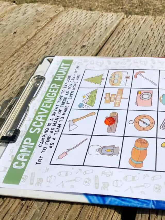 7 UNIQUE Camping Scavenger Hunts For the Best Summer Camp Yet! Story ...