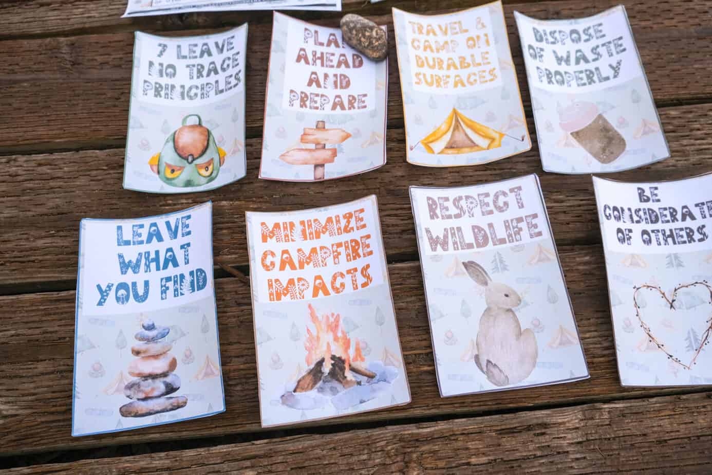 7 Leave No Trace Principles Printable PDF Worksheet For Kids! – The ...