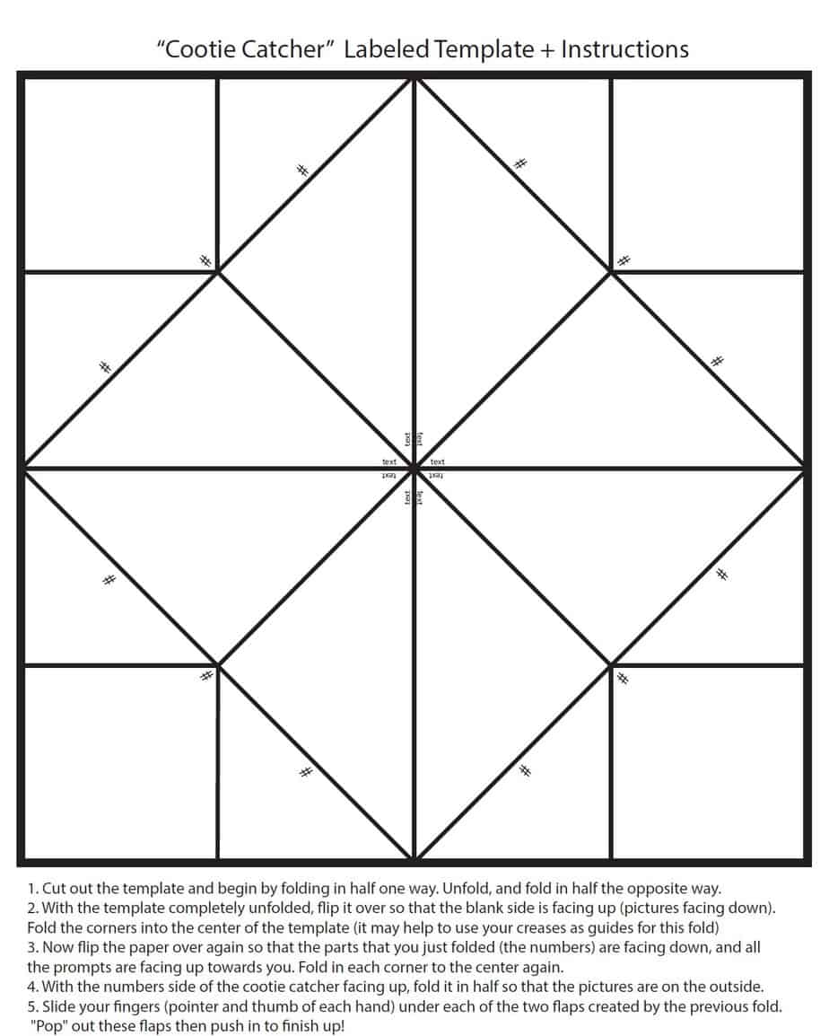 16 Printable Cootie Catchers For Kids! [+Free Blank Template & Folding ...
