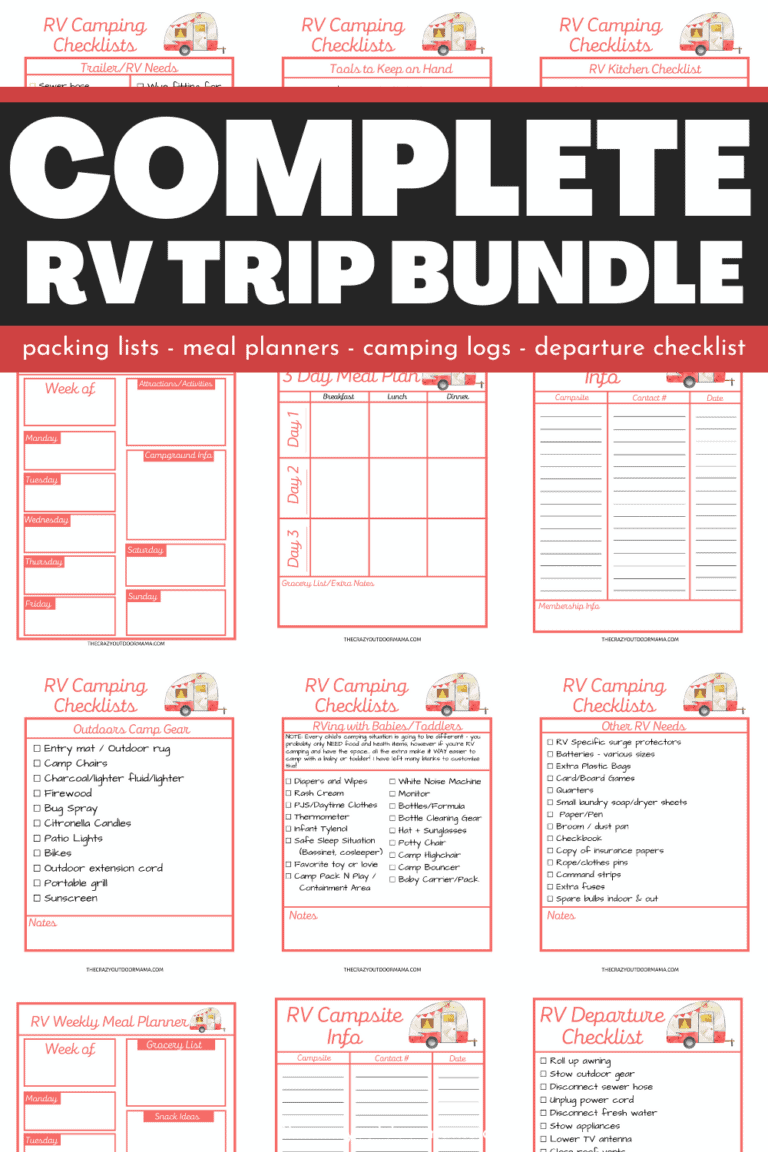 The Ultimate RV Camping Checklists [9 Free Printable RV Checklist PDFs]