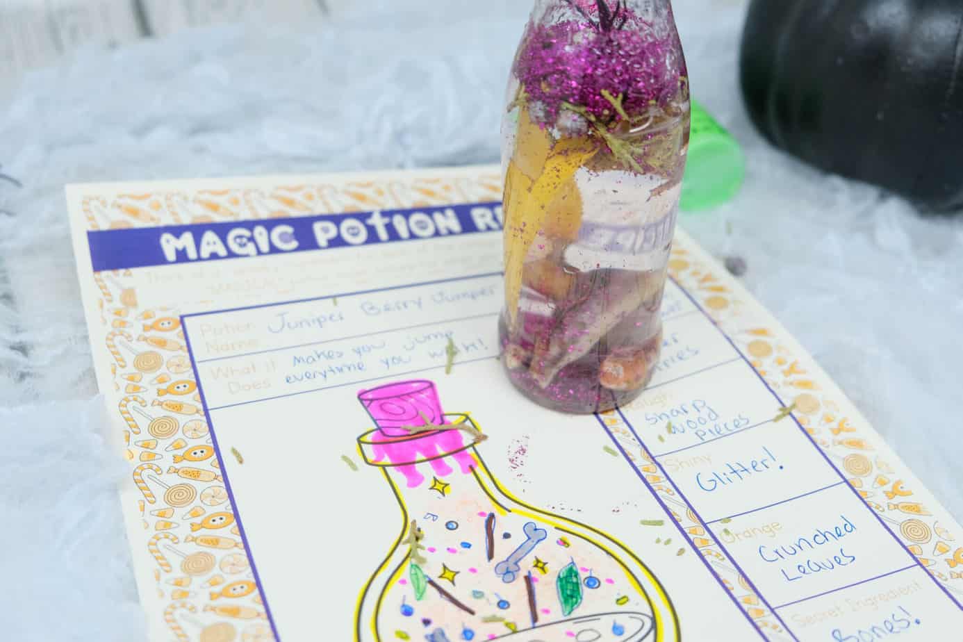 Spooky Nature Potion Kids Halloween Activity + FREE Printable Recipe ...