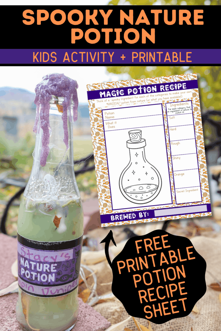 Spooky Nature Potion Kids Halloween Activity + FREE Printable Recipe ...