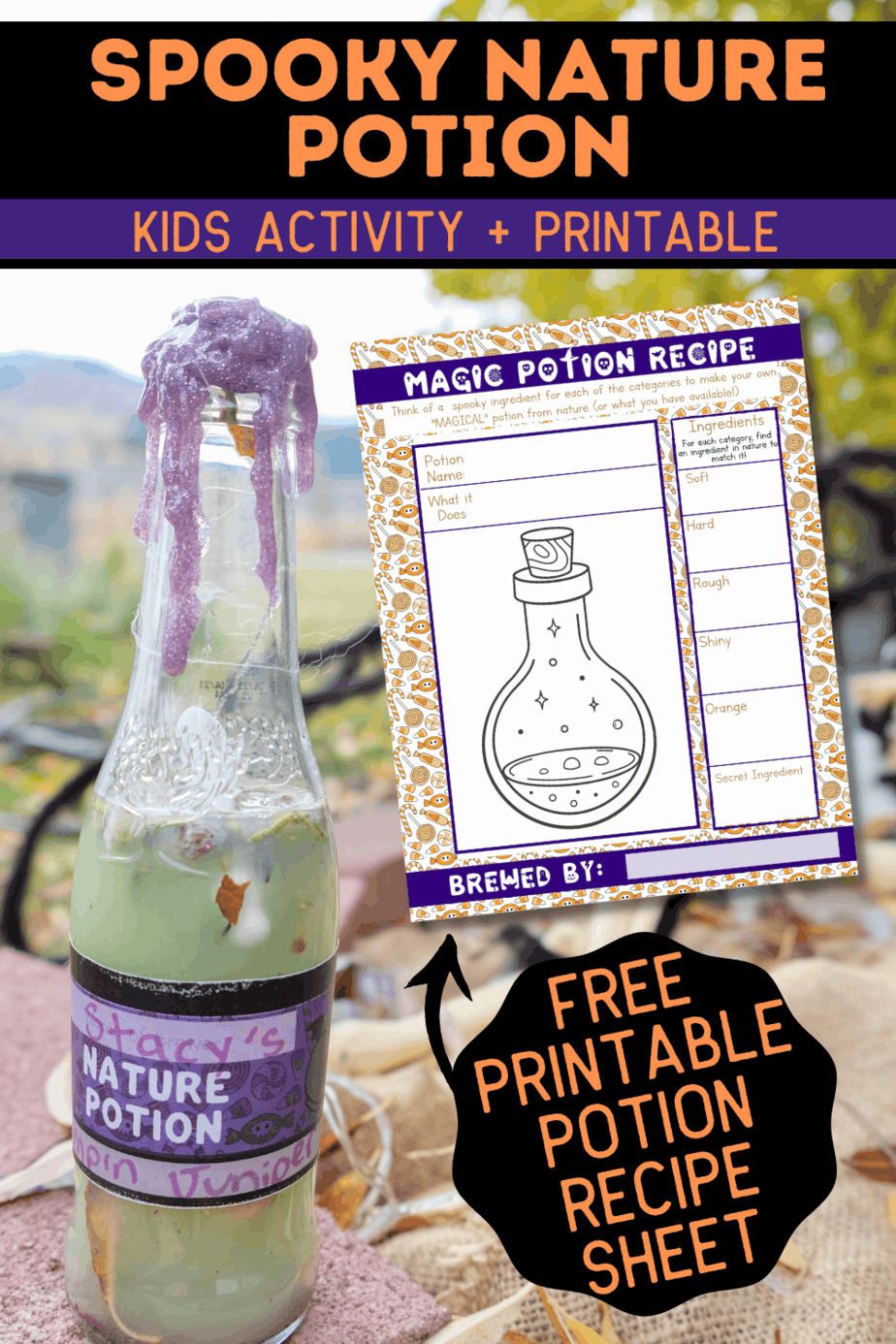 Spooky Nature Potion Kids Halloween Activity + FREE Printable Recipe ...