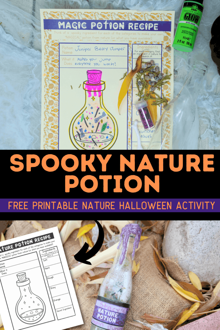 Spooky Nature Potion Kids Halloween Activity + FREE Printable Recipe ...