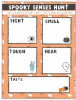 FREE Halloween Scavenger Hunt Printables for Kids (Visual, ABC + Senses ...