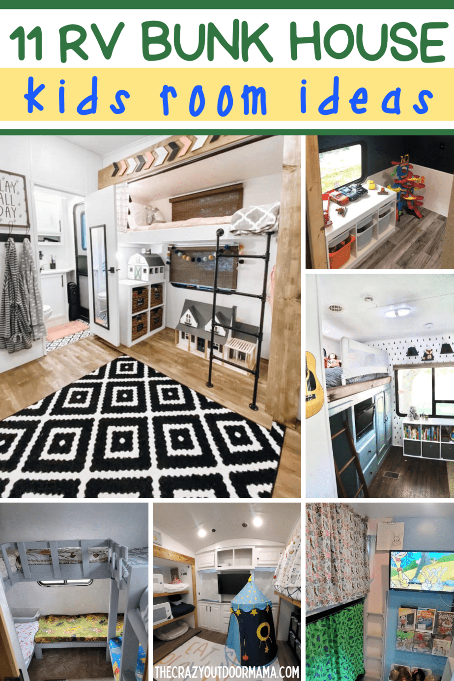 11 RV Kids Bunk Room Ideas PERFECT for Families! – The Crazy Outdoor Mama