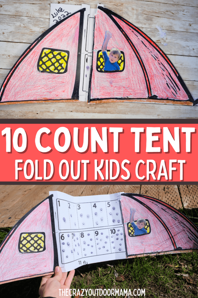 Cute Fold Out 10 Count Tent Craft - PERFECT for Camp Week! – The Crazy ...