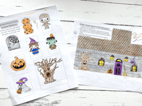 Printable Spooky Scene Creator Craft - Foldable Haunted House and All ...