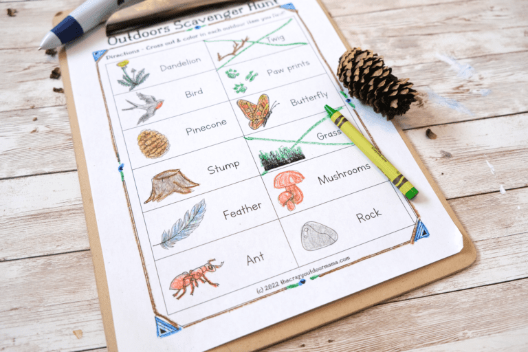 Outdoor Scavenger Hunt (5 Free Printables for ALL Ages!) – The Crazy ...