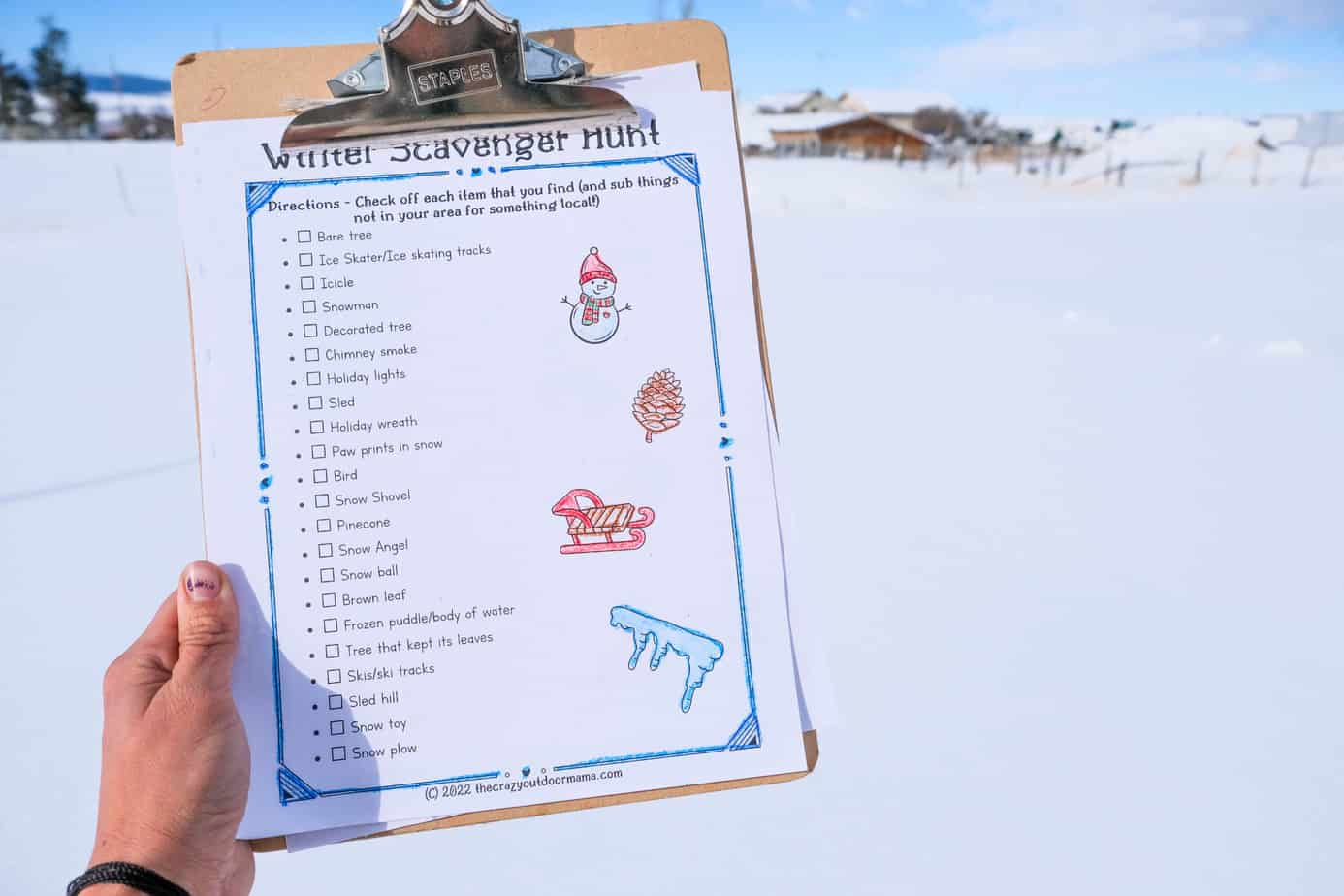 7 Winter Scavenger Hunts for Kids (+FREE Printable Pack!) – The Crazy ...