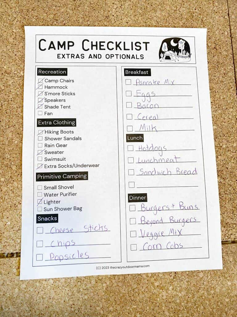 5 Essential Camping Checklists To Simplify Your Next Trip! – The Crazy ...