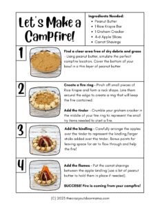 Build an Edible Campfire + Learn Campfire Safety (Free Printable PDF ...