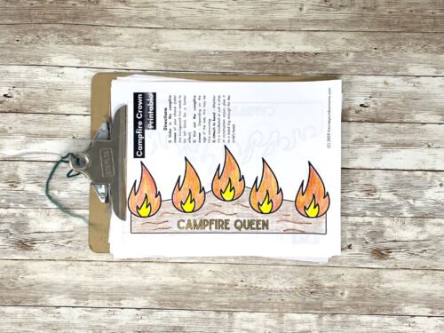 Campfire Crown Craft [5 Free Printable Designs!] – The Crazy Outdoor Mama