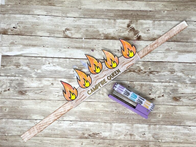 Campfire Crown Craft [5 Free Printable Designs!] – The Crazy Outdoor Mama