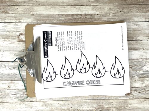 Campfire Crown Craft [5 Free Printable Designs!] – The Crazy Outdoor Mama