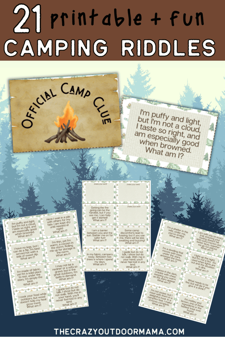 21 Camping Scavenger Hunt Riddles + Printable PDF – The Crazy Outdoor Mama